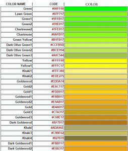 Color Codes design - stand